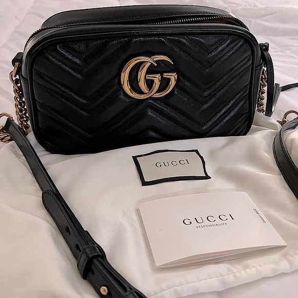Gucci | Bags | Gucci Gg Marmont Matelasse Camera Bag Small Crossbody ...